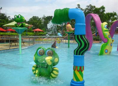 China Spray Water Game For Kids ,Frog Style Fiberglass Aqua Park Equipment Toys for sale