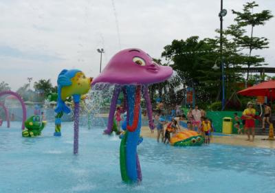 China Summer Theme Park Swimming Pool Octopus Spray Aqua Park Equipment With Fiberglass for sale