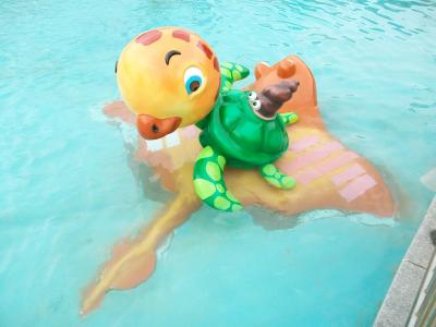 China Interactive Kids Water Playground Colorful Tortoise Spray For Resorts for sale