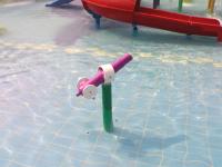 China Kids Fiberglass Water Gun Game, Customized Aqua Park Equipment For Holiday Resort for sale