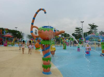 China Kids Children Water Playground Equipment Aqua Play Water Game With Teapot Spray for sale