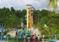 China Multicolor High Speed Water Slide , Fiberglass Big Water Slides For Adults for sale