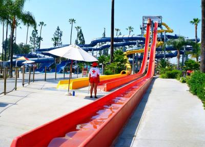China Custom Speed Slide Outdoor Commercial Water Park Equipments Fiberglass Slides For Adult for sale