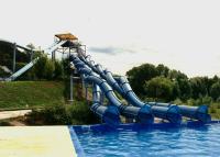China Large Kids Aquaslide Fiberglass Pool Slide High Speed Popular Amusement Equipment for sale