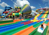China Race Side By Side Water Slide Multi Lane Fiberglass Customized Facility for sale