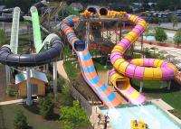 China Race Side By Side Water Slide Multi Lane Fiberglass Customized Facility for sale