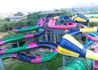 China 1 Rider / Time Combination Pool Fiberglass Water Slide for sale