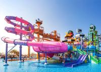China Racing Extreme Water Slides 12m Height Fiberglass For Resorts Pool for sale