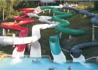 China Safety Commercial Water Slides Water Play Fiberglass Slide ISO Certified for sale