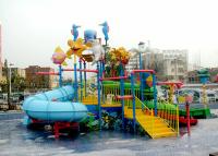 China Custom Water Park Construction , Fiberglass Kids Playground Equipment Slide for sale
