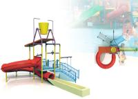 China Professional Kids Commercial Playground Equipment Structures With Slide / Climb Net for sale