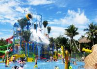 China Custom Interactive Water House Water Fiberglass Slide for sale