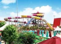 China Summer Outdoor Aqua Playground Games Fiberglass Slide Family water house For Theme Park for sale