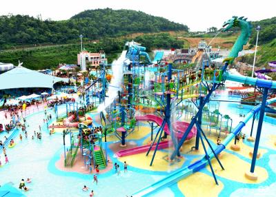 China Custom Interactive Water House Water Fiberglass Slide for sale
