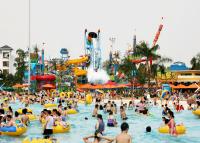 China Medium Aqua Playground Water House , Commercial Water Park Equipment With Slide for sale