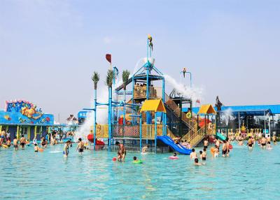 China Gigantic Aqua Playground Water House Fiberglass Amusement Park Equipment for sale