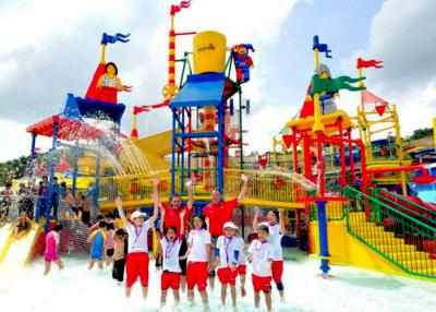 China Amusement Park Aqua Playground Equipment Fun With Spray / Water Curtain for sale