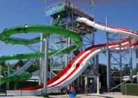 China Spiral High Speed Water Slide , Outdoor Thrilling Adult Aqua Loop Slide for sale