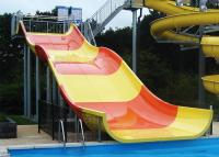 China Fiber Glass Open Spiral Slide Outdoor Amusement Equipment For Community for sale