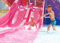 China Fiberglass Spiral Water Slide , Hotle Water Playground Classic Water Slides for sale