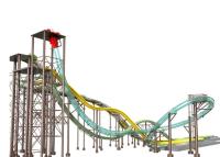 China Custom Magic Aqualoop Water Slide Outdoor Mix Color Fiberglass Equipment for sale