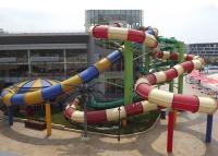 China Customized Spiral Swimming Pool Water Slides Outdoor 12 Meter Platform for sale