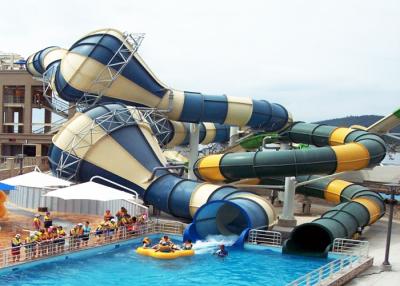 China Giant Custom Water Slides Commercial Aqua Playground Open / Close Style Combined for sale