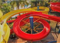 China Durable Spiral Swimming Pool Slide Large Thrilling Playground Entertainment Equipment for sale