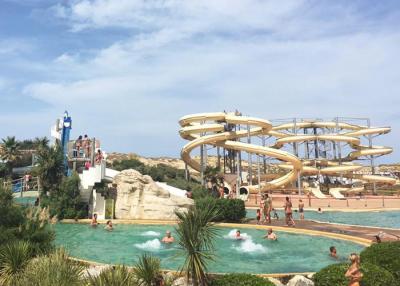 China Durable Spiral Swimming Pool Slide Large Thrilling Playground Entertainment Equipment for sale