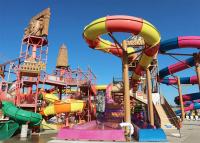 China Giant Spiral Tube Water Slide , Outdoor Swimming Pool Adult Water Slide FRP for sale