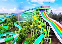 China Large Water Theme Park Equipment Fiberglass Slide Galvanized Carbon Steel Columns for sale