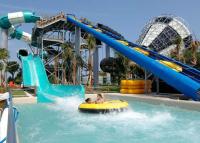 China Holiday Resort Spiral / Long Water Slide Adult Commercial Colorful FRP for sale