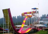 China Giant Boomerang Water Slide Fiberglass Auqa Slide For Family Fun Amusement Park for sale
