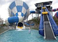 China 2 People Aqua Park Funnel Water Slide Fiberglass Super Bowl 19m Height for sale