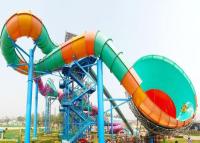 China Latest Funny Custom Water Slides Colorful Fiberglass For Aqua Park for sale