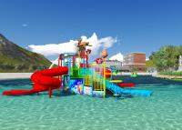 China Water Pool Toys Theme Park Concept Design Customized Aqua Playground With Dump Bucket for sale