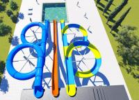 China High Platform Water Park Design Slide , Amusement Park Design Construction Team for sale