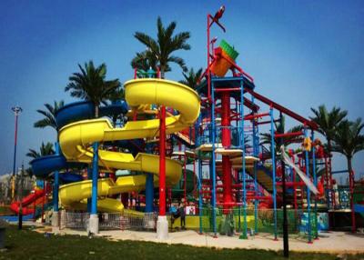 China Young Adult Fiberglass Aqua Playground Water Play Slide for sale
