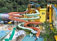 China Adult Spiral 12m Swimming Pool Water Slide for sale