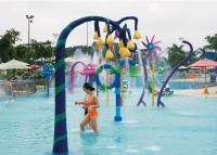China Anti UV Aqua Park Equipment Colorful FRP Lotus Seed pod Spray Toys for sale