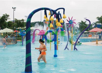 China Anti UV Aqua Park Equipment Colorful FRP Lotus Seed pod Spray Toys for sale