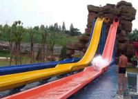 China Outdoor Speed Water Slide Aqua Water Park Swimming Pool Commercial Slide Blue Color for sale