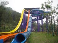 China High Speed Water Slides Funny Swimming Pool Water Amusement For Holiday Resort Visitors for sale