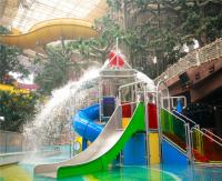 China Over 120 Months Service Life Water Park Slide with Galvanized Carbon Steel Supporting for sale