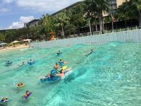 China Artificial 2.5m Water Park Wave Pool Powered By Vacuum Pump for sale