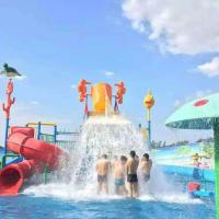 China Colorful Aqua Playground Fiberglass Water Slide , Theme Park Equiment for sale