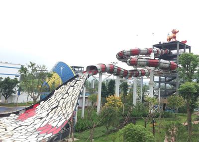 China Customizable Platform Height Aqua Park Equipment Constructed with Top- Fiberglass Material for sale