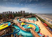 China Colorful Super Bowl Water Slide Playground / Fiberglass Water Slide Water Park Project for sale