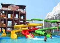 China Excited Large Outdoor Rainbow Water Slide Weather Resistance for sale
