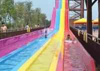 China Excited Large Outdoor Rainbow Water Slide Weather Resistance for sale